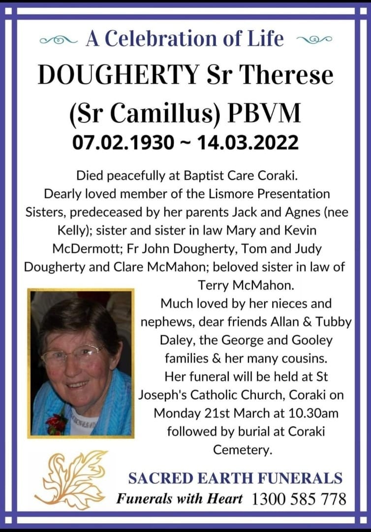 Death notices - Sacred Earth Funerals