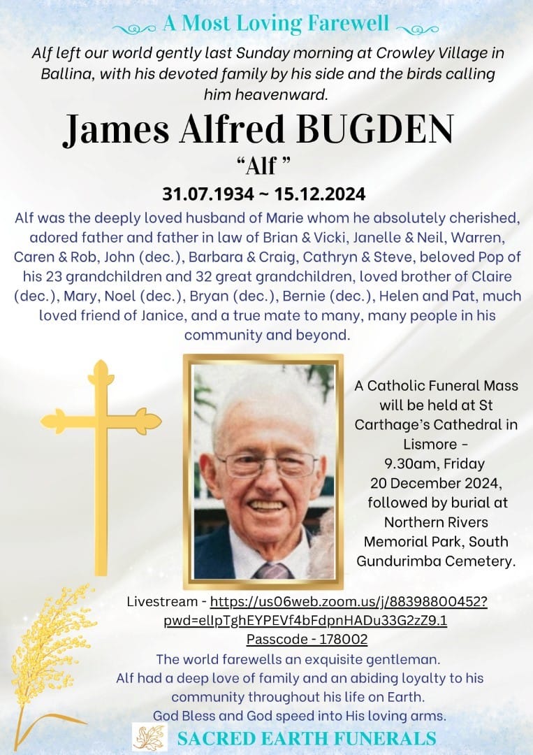 Death notices - Sacred Earth Funerals