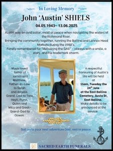 Death notices - Sacred Earth Funerals